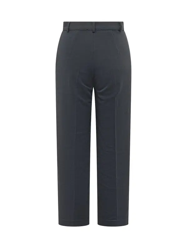 Max Mara High-waist Straight-leg Trousers - Blu