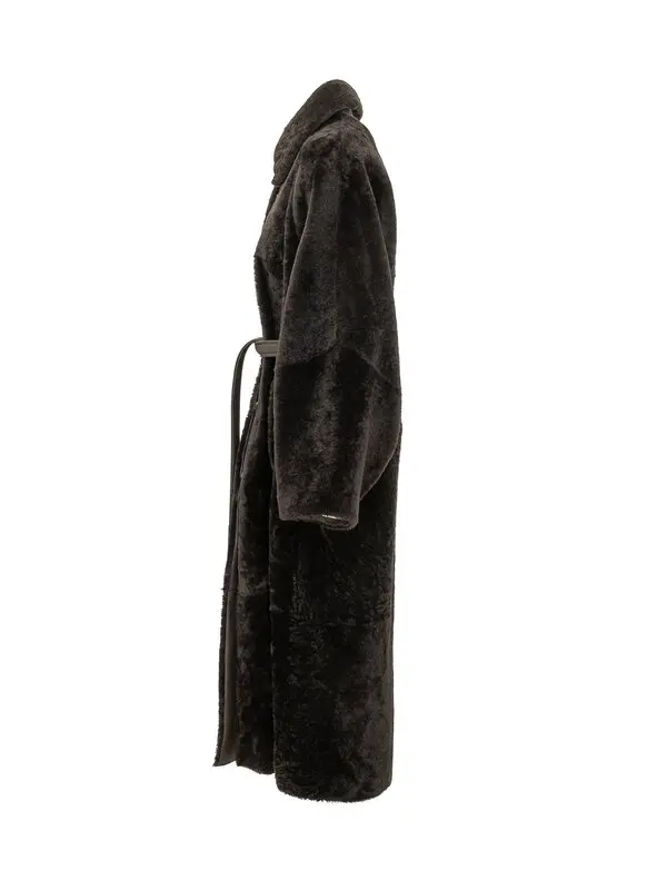 BLANCHA Lightweight Astrakhan Jacket - Cioccolato