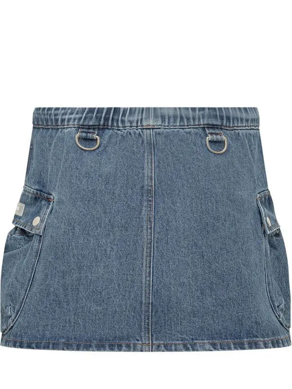 Coperni Mini Cargo Skirt - Washed Blue
