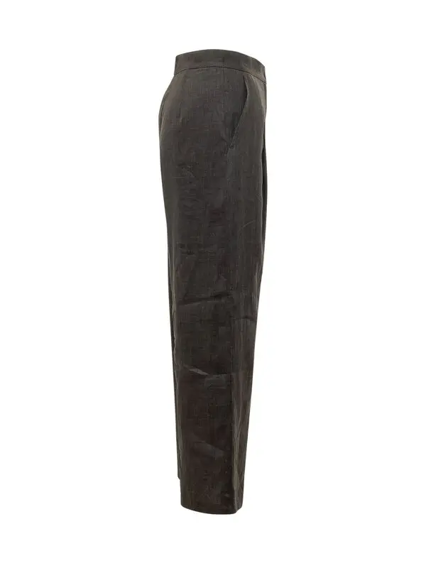 Max Mara Wide-leg Trousers With Structured Waist
