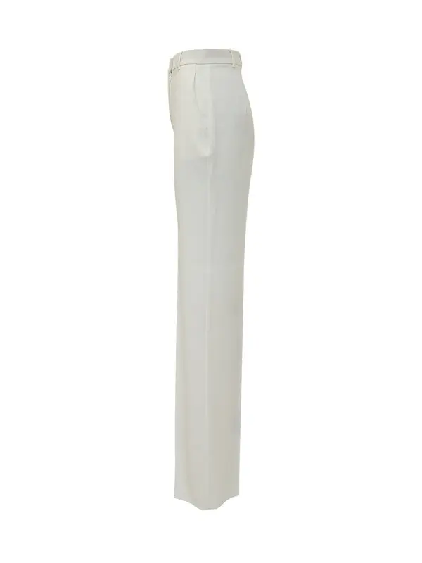 Max Mara High-waisted Tailored Trousers - Bianco