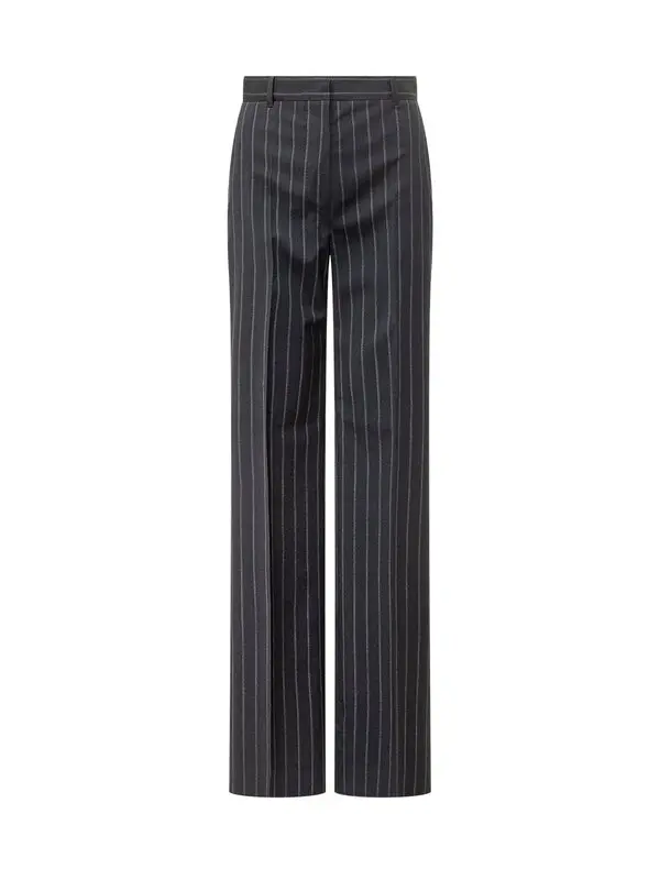 Max Mara Tailored Slim Trousers - Blu Gessato
