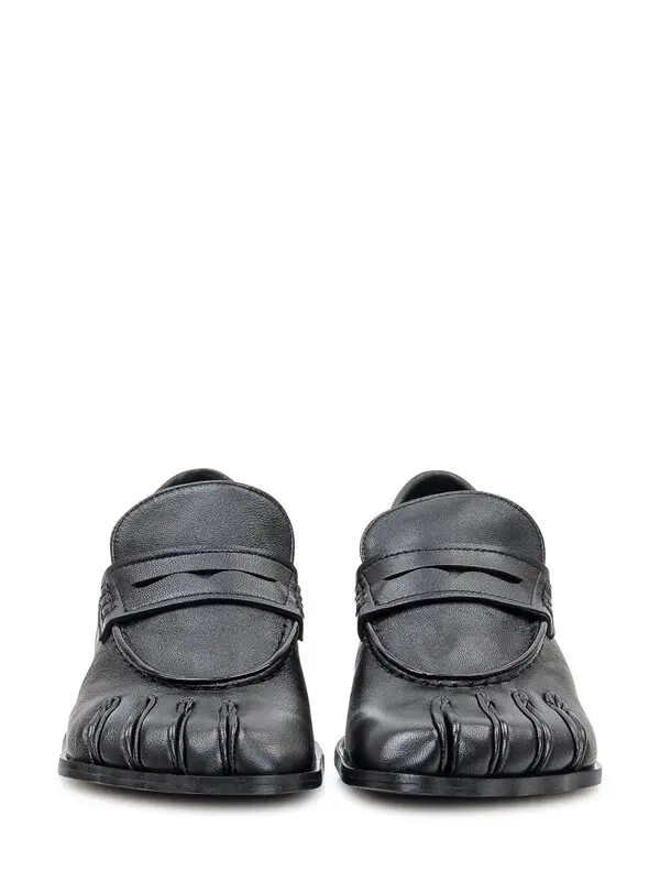 Coperni Elevated Leather Moccasins 5t - Black