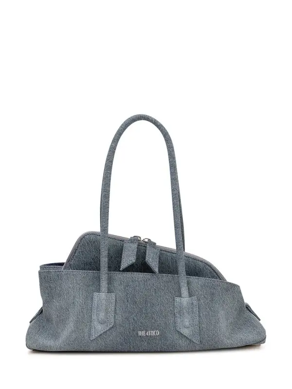 Attico Painted Denim Shoulder Bag
