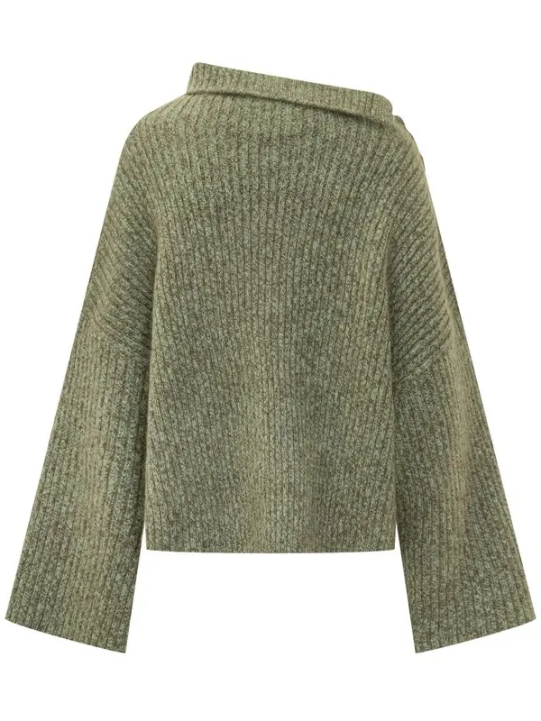 GANNI Pullover With Stylish Buttons - Nile