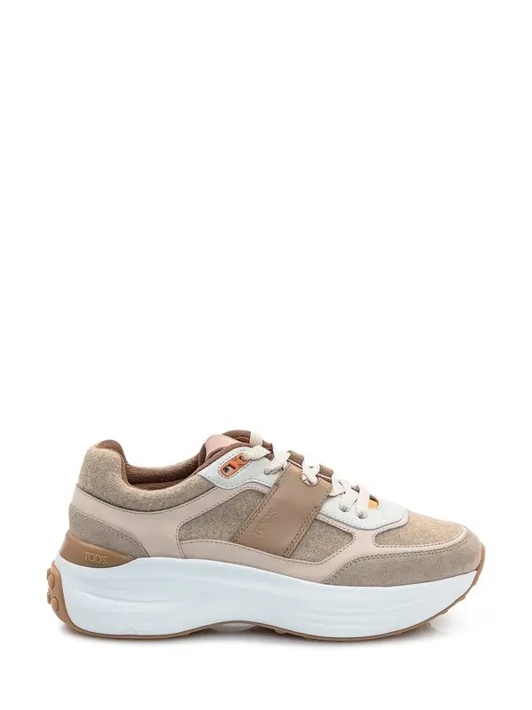 TOD'S Fabric And Leather Sneakers