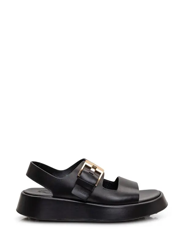 TOD`S Stylish Buckled Sandals - Nero