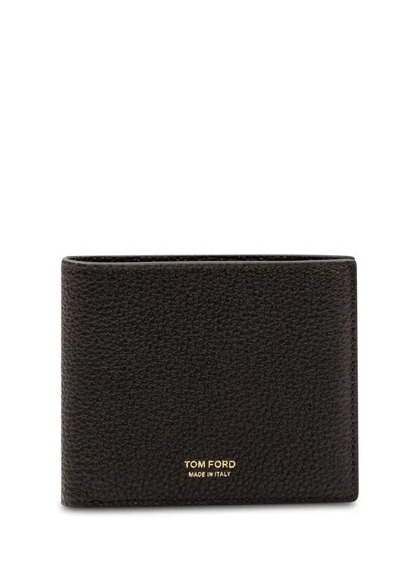 TOM FORD Calf Leather Bifold Wallet - Black