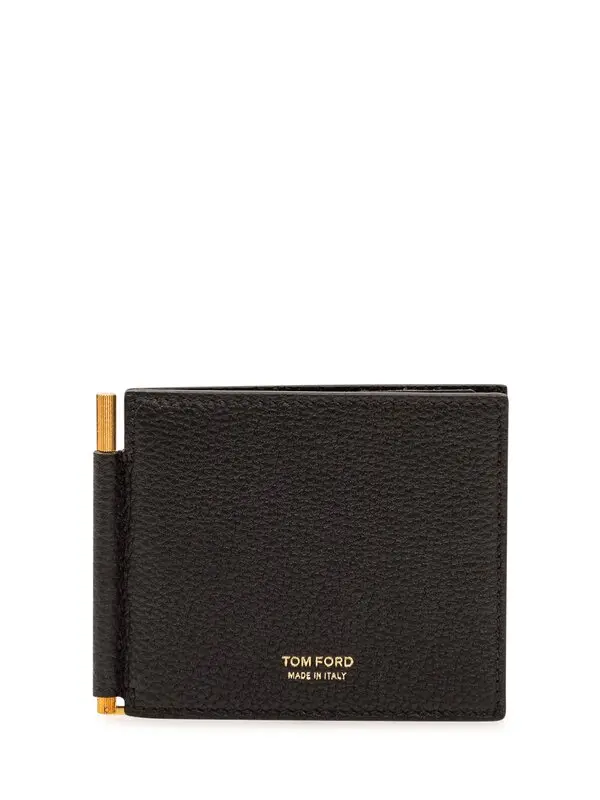 TOM FORD Monogram-style? Actually: Monogram Not Included Please Correct: Estane Nd Clip Wallet Calf Leather - Black