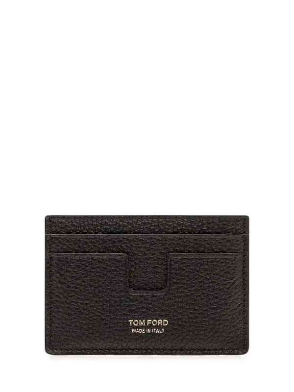 TOM FORD Cthess Card Holder In Calf Leather - Black