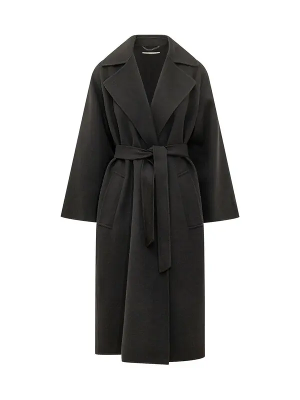 Max Mara Weekend-ready Wool Overcoat - Nero
