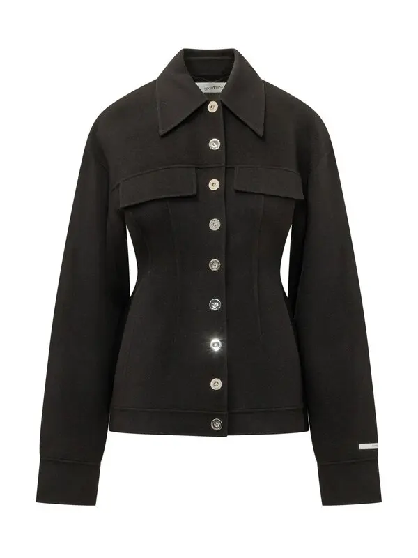 Sportmax Sport-inspired Virgin Wool Puffer Coat
