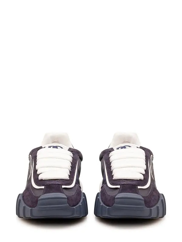 Dolce & Gabbana Leather And Fabric Sneakers