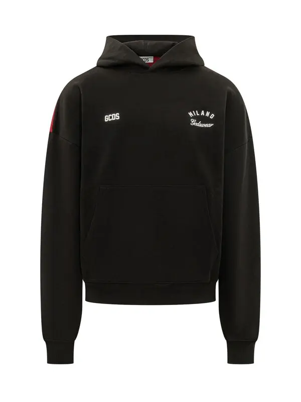 Gcds Band Logo Back Hoodie - Black/red