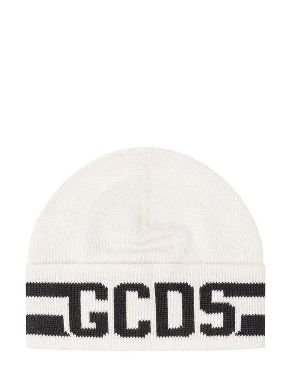Gcds Logo Beanie - Bone/black