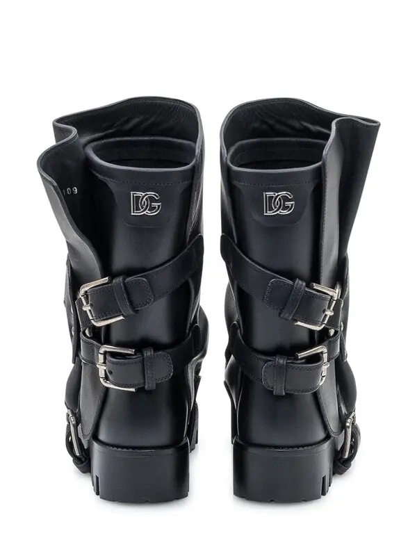 Dolce & Gabbana Biker Mini Boots - Nero