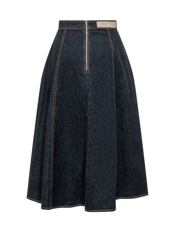 Alberta Ferretti 100% Cotton Skirt