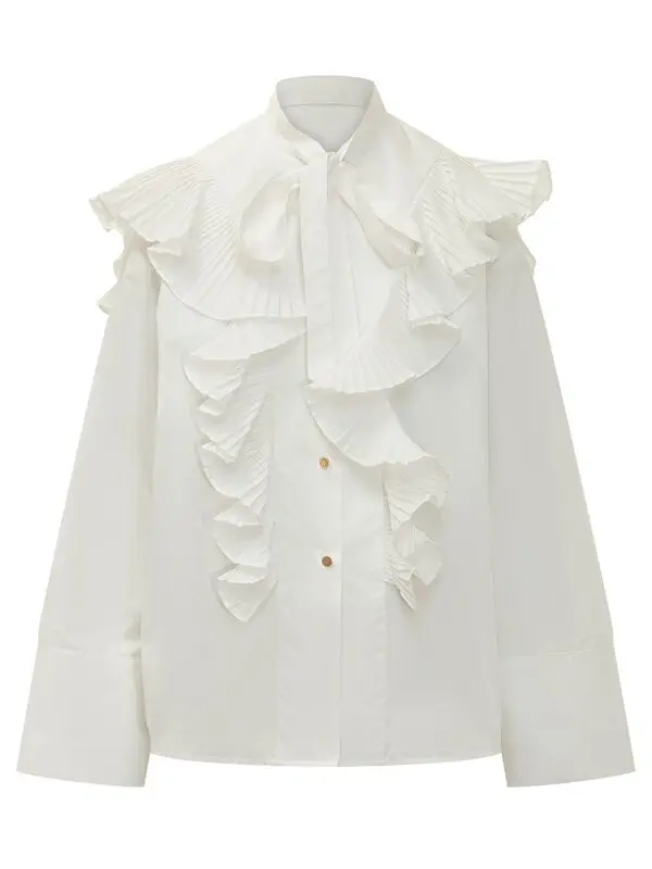 Alberta Ferretti Cotton Blouse - White