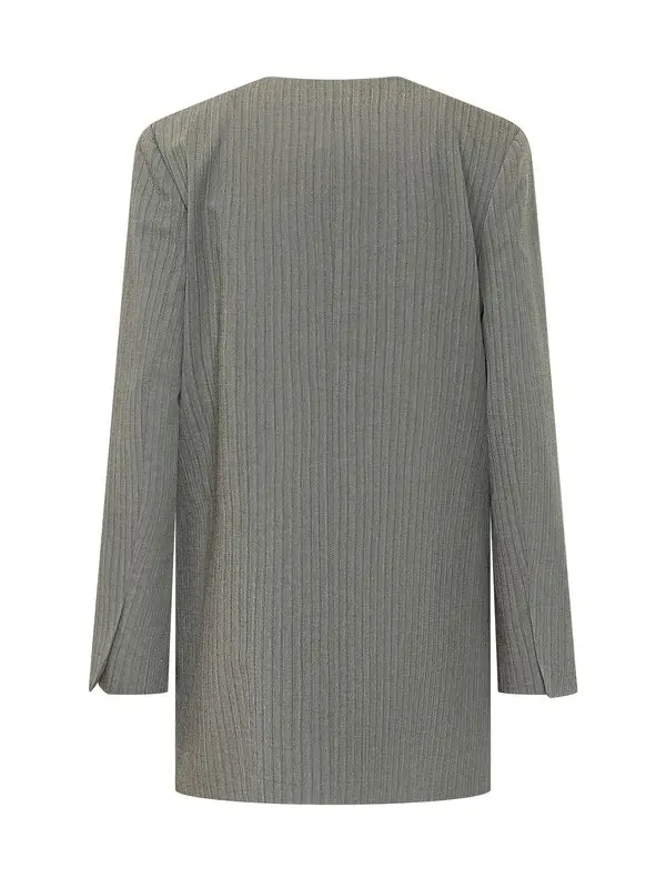 Alberta Ferretti Tailored Blazer Jacket - Multi Grey
