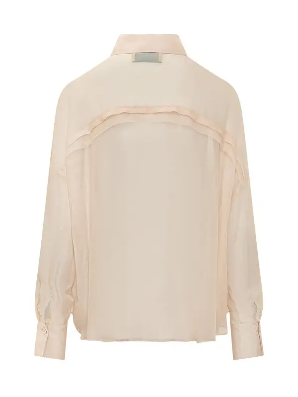 Momoni Mini Shirt With Pleated Insert
