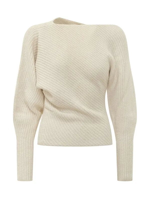 Alberta Ferretti Wool Blend Knit Sweater