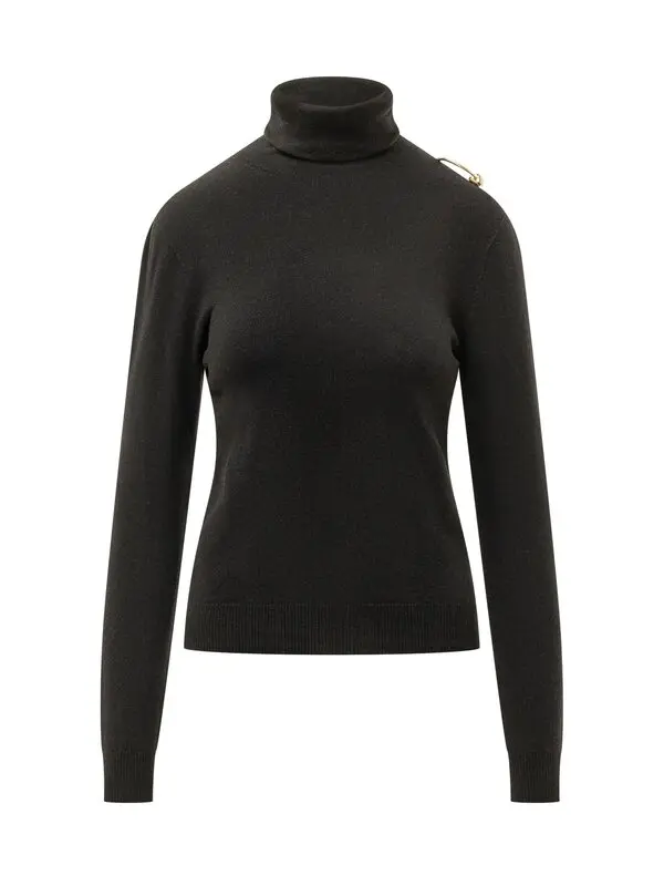 Alberta Ferretti Wool-silk-cashmere Turtleneck Sweater