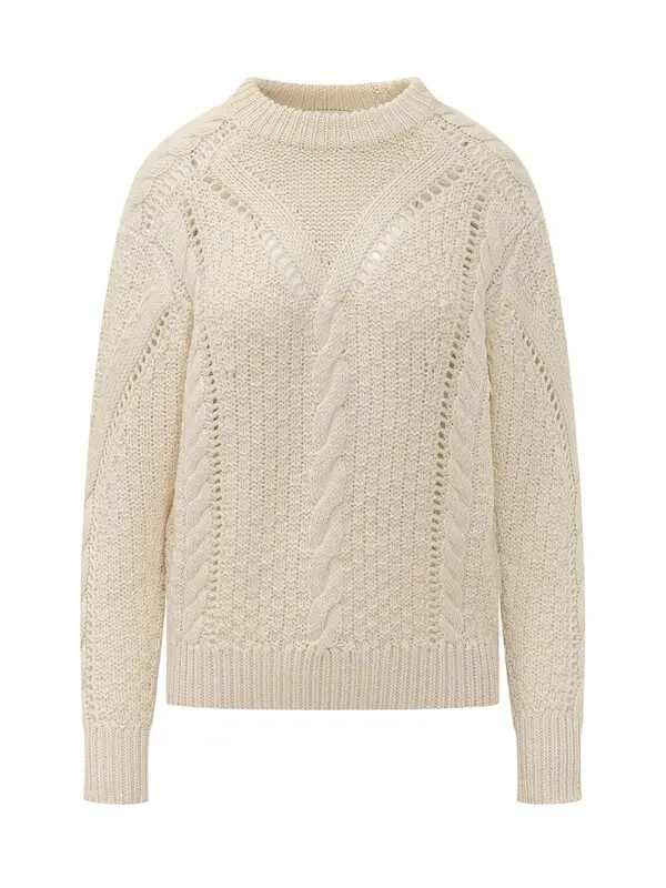 MARANT ETOILE Karol Knit Pullover Sweater - Ecru