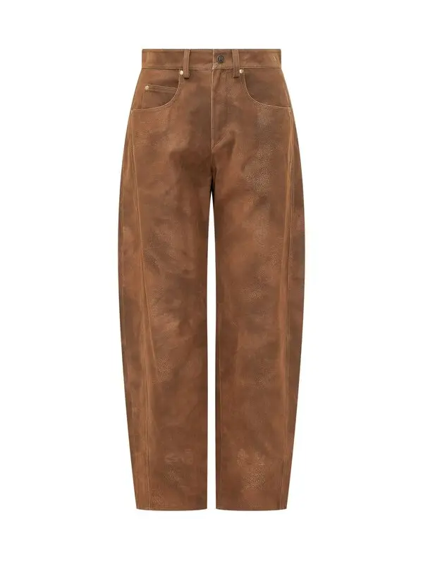 MARANT ETOILE Belky-gc Tailored Trousers - Brown
