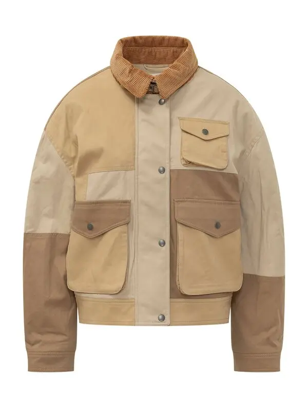 MARANT ETOILE Risla-gc Cropped Jacket - Beige