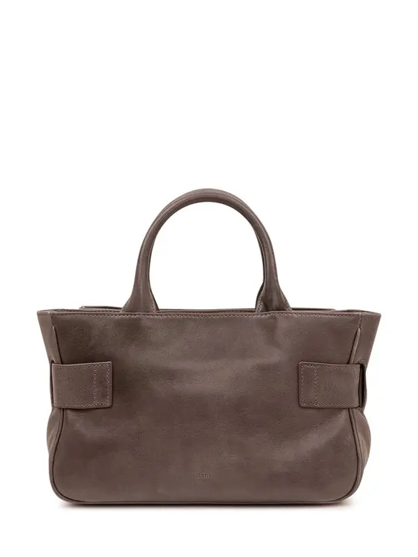 OSOI Brocle Mini Tote Handbag In Cow Leather - Aged Grey