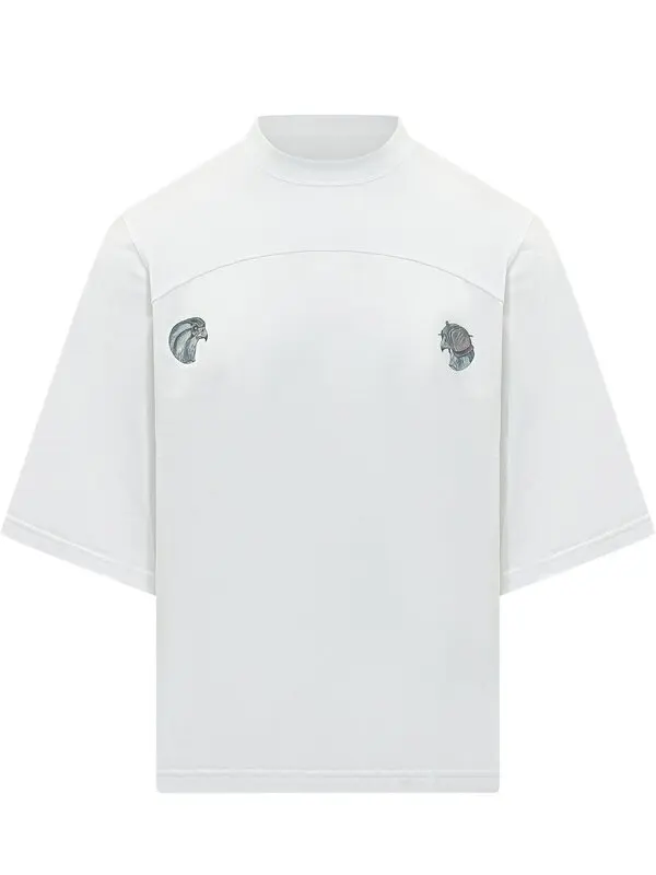 MORDECAI Mini T-shirt With Front Print - White