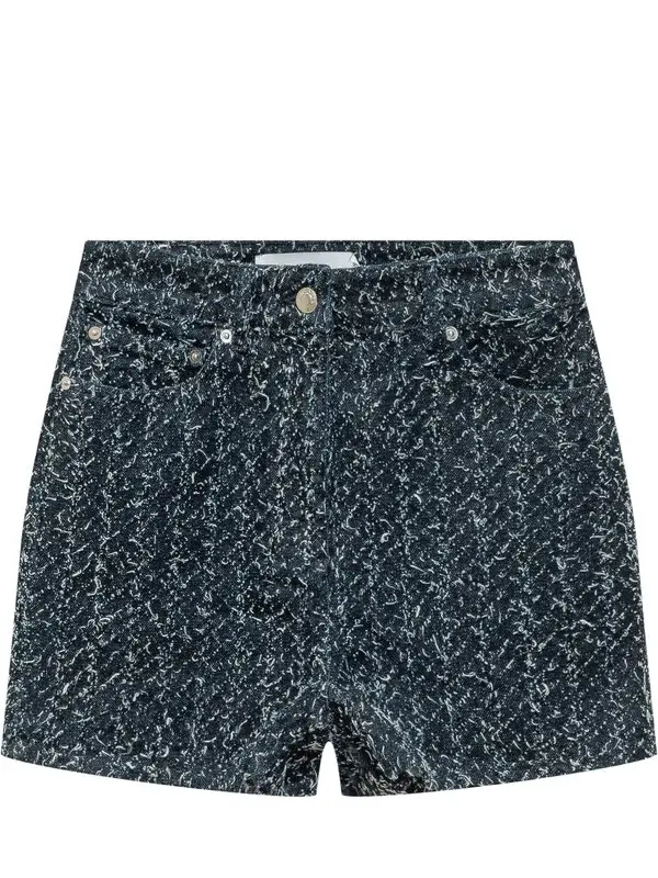 IRO PARIS Textured Denim Shorts