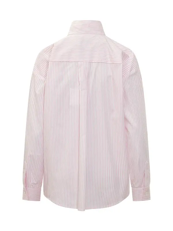 LE SULLY STUDIO Mini Over Shirt With Neck Corset