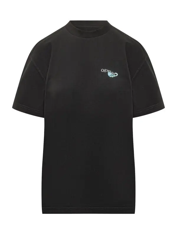 Off-White Quote Graphic T-shirt - Black/white