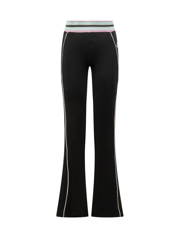 Off-White Slim Track Trousers With Side Stripe - Black/white