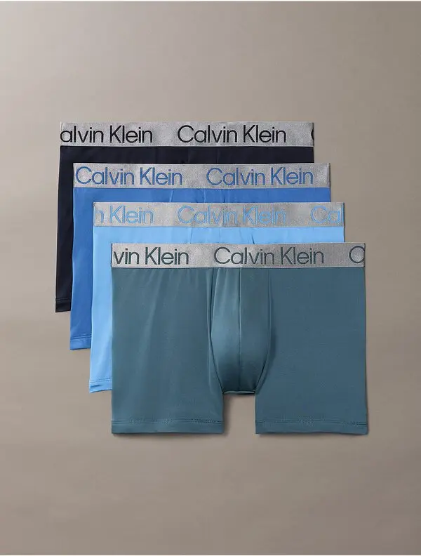 Calvin Klein Chromatic 4-pack Trunk - Blue Lake Multi