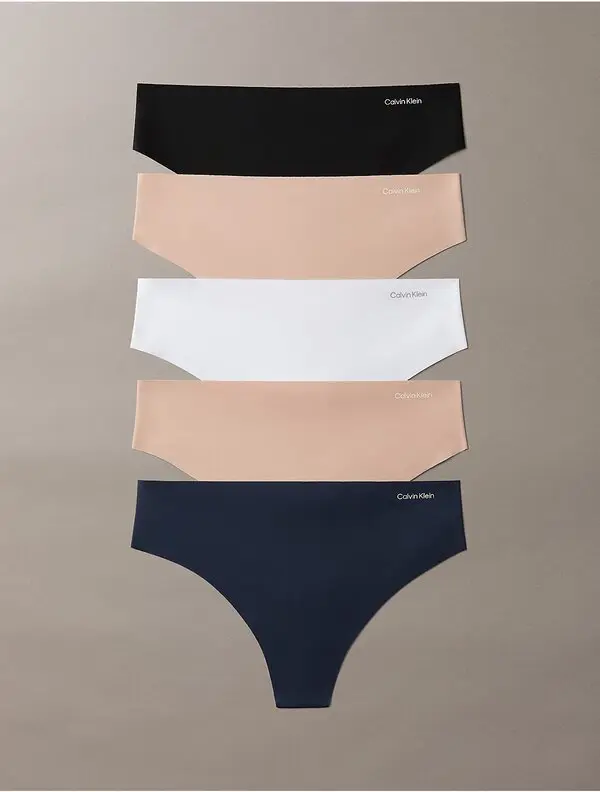 Calvin Klein Invisibles 5-pack Thong - Multi