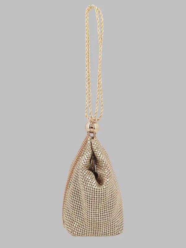 Cult Gaia Metallic Glass Evening Pouch - Gold