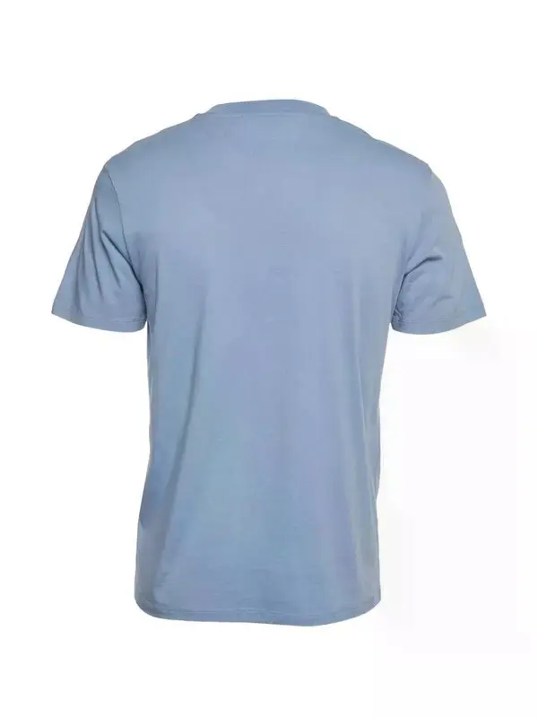 Sandro Horse-embroidered Pocket T-shirt - Blue