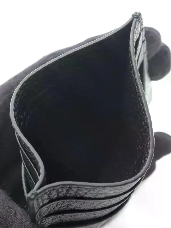 Prada 2020s Daino Trian Leather Card Holder