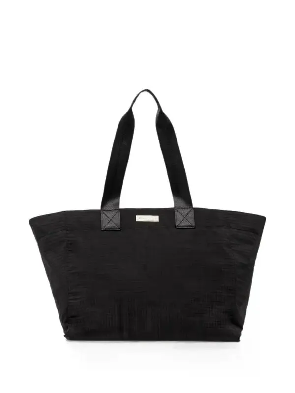 P.E Nation Nation Residency Grid-texture Logo-plaque Tote Bag