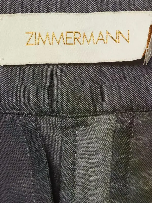 Zimmermann Belted Pleated Trousers - Grey