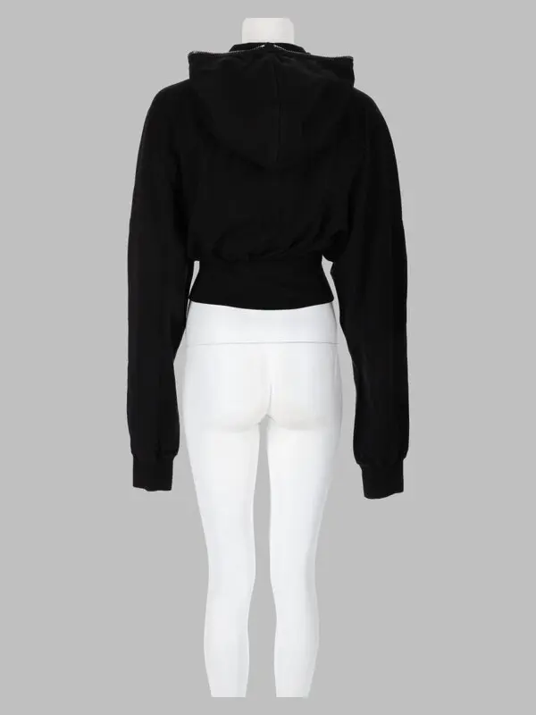 Rick Owens Cropped Zip-up Hoodie