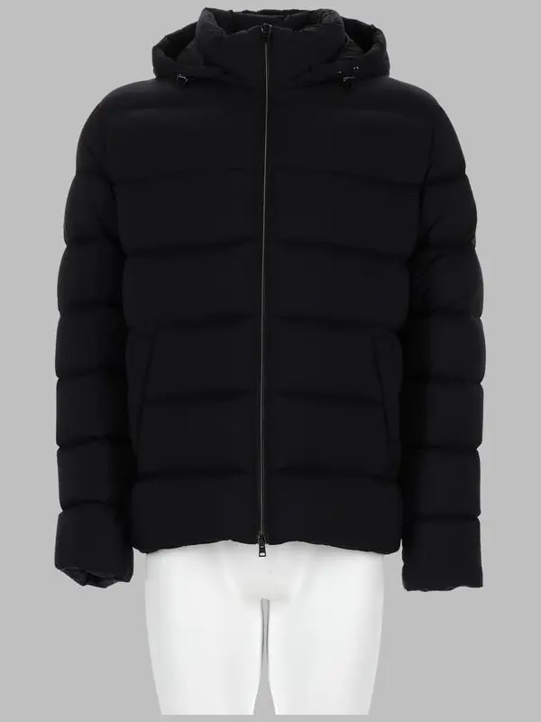 Herno Hooded Quilted Puffer Jacket - Black