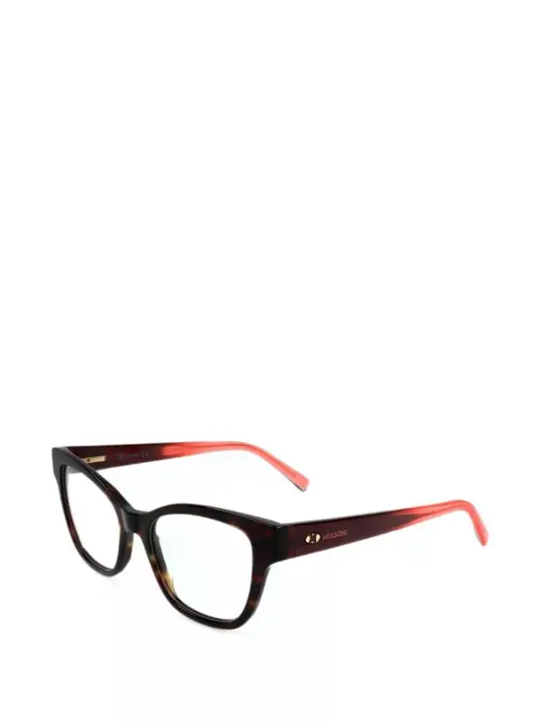 Missoni Tortoiseshell-effect Cat-eye Glasses