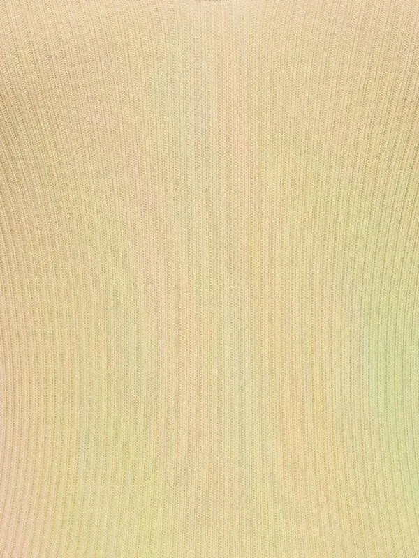 Sandro Rib-knit Sweetheart-neck Top