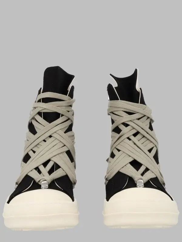 Rick Owens High Top Sneakers - Black