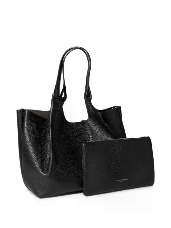 GIANNI CHIARINI Large Dua Leather Shoulder Bag