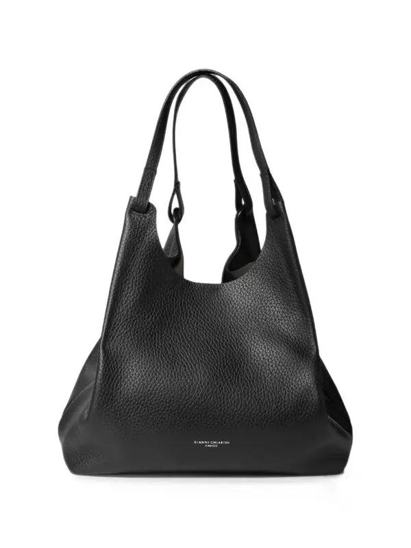 GIANNI CHIARINI Grained Leather Shoulder Bag