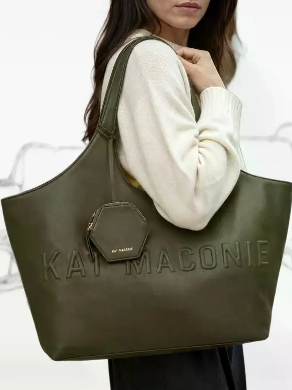 KAT MACONIE Logo-embossed Shoulder Bag - Green